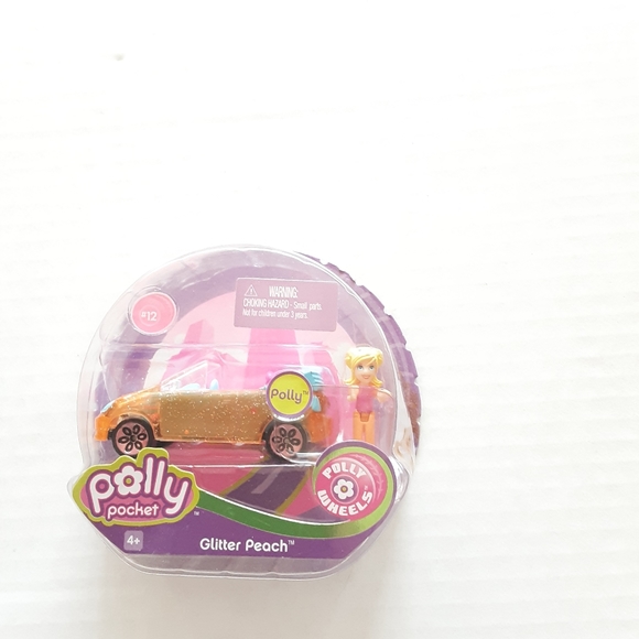 polly pocket | Toys | Polly Pocket Wheels Glitter Peach 2 New | Poshmark